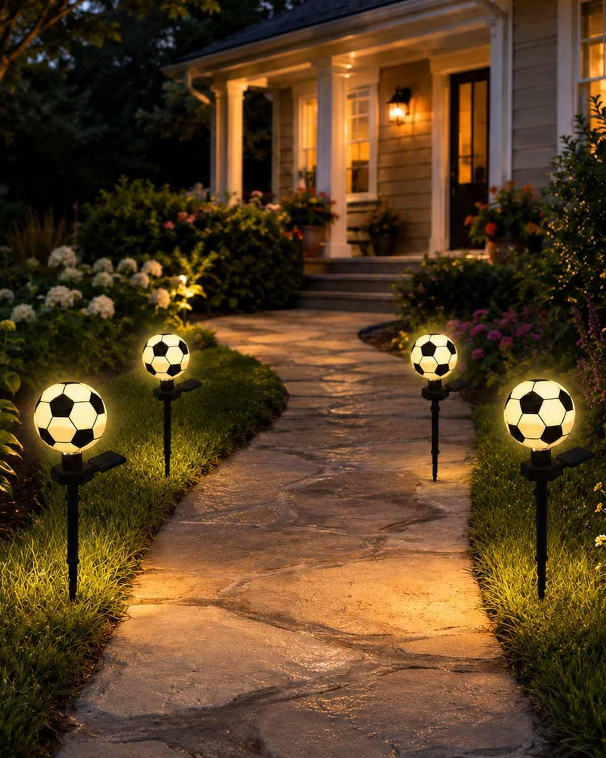 Fun Sporty Solar Light for Garden Decoration - 2026 NEW Soccer Ball ...