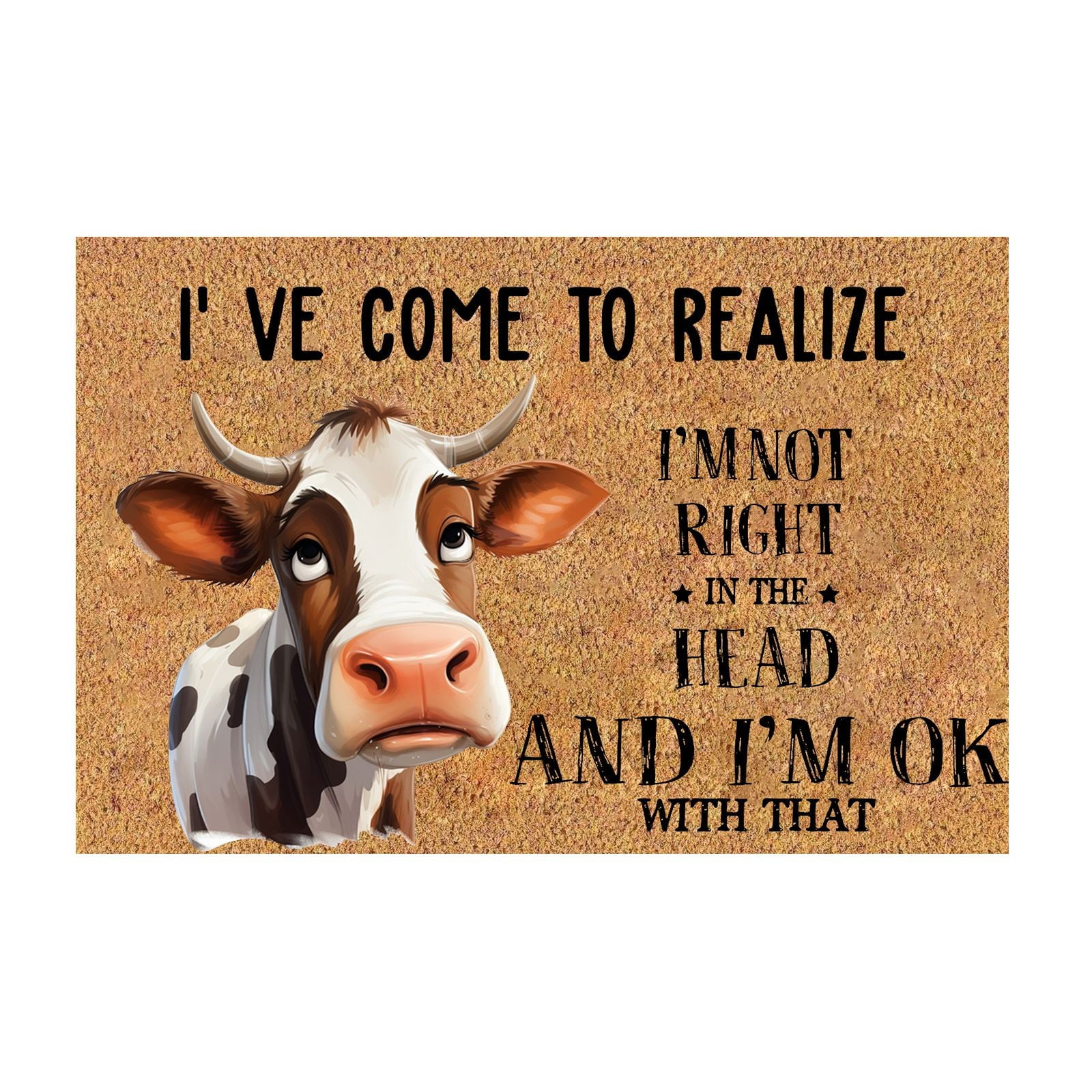 Fun Spring NIU Entrance Welcome Mat NIU Rubber Back Kitchen Fun Rug ...