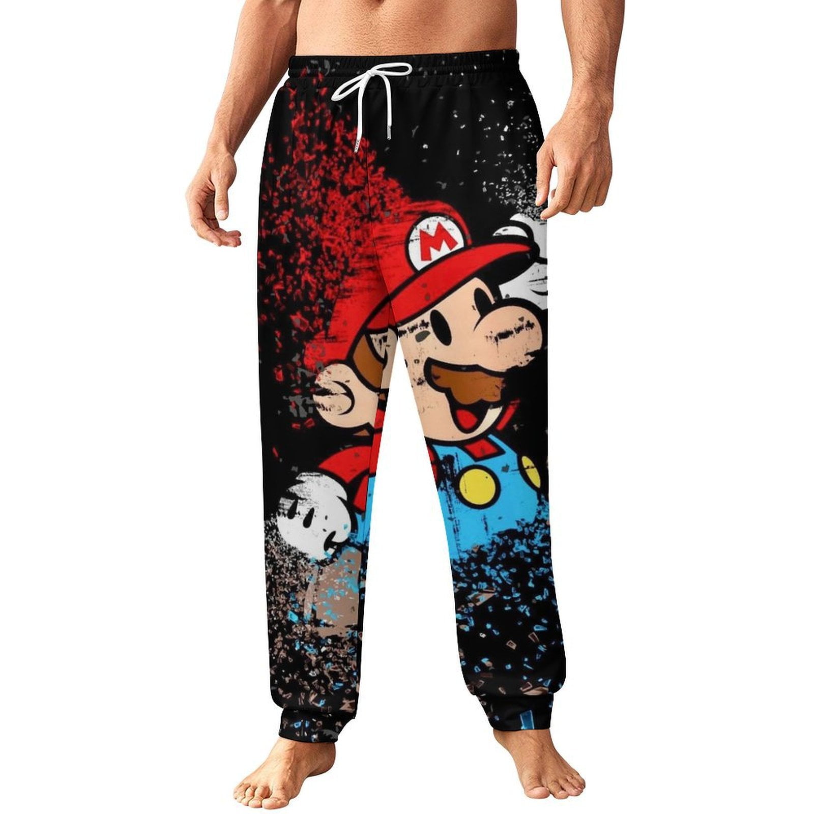 Fun Super Mario Men's Sweatpants Trousers 3D Printed Joggers Track ...