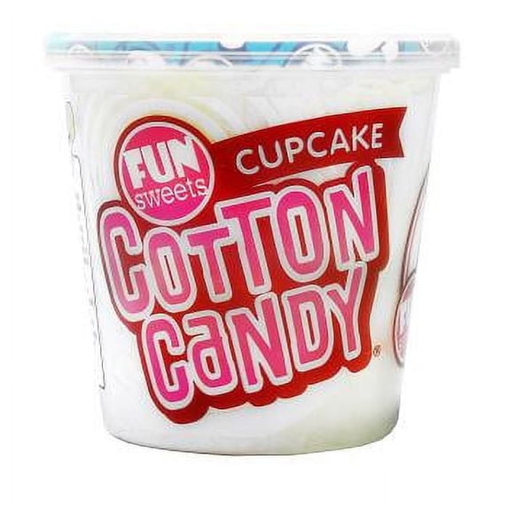 Fun Sweets Cotton Candy Cupcake, Individual Mini Sugar Candy, Count 1 ...