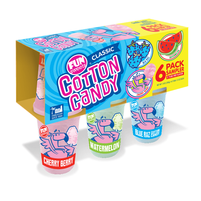 Fun Sweets Cotton Candy Sampler 9oz - Walmart.com