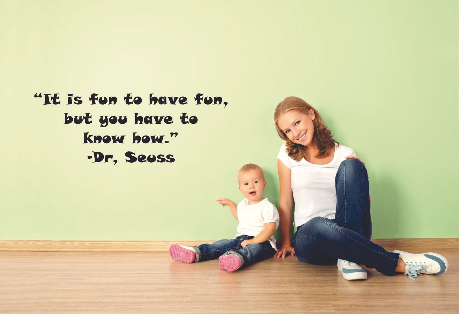 Fun To Have Fun Dr Seuss Life Motivation Quote Cartoon Wall Sticker Art ...