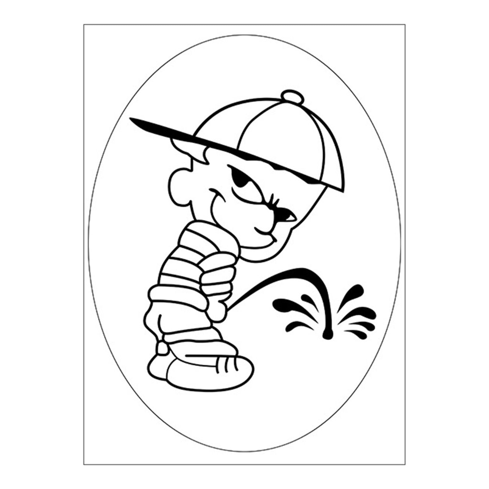 Fun Toilet Stickers Decoration Bathroom Cartoon Wall Stickers ... Fun Toilet Stickers Decoration Bathroom Cartoon Wall Stickers ...