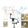 Fun Toy Night Light Bulb Man Design Suction Cup Portable Bedroom ...