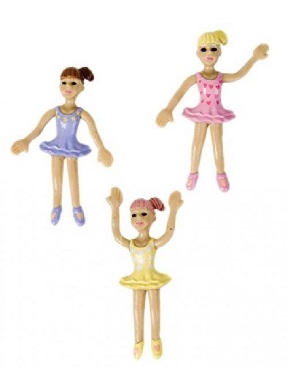 Lot of 12 New 3" Bendable Ballerina Dancer Toy Figure Decoration ...