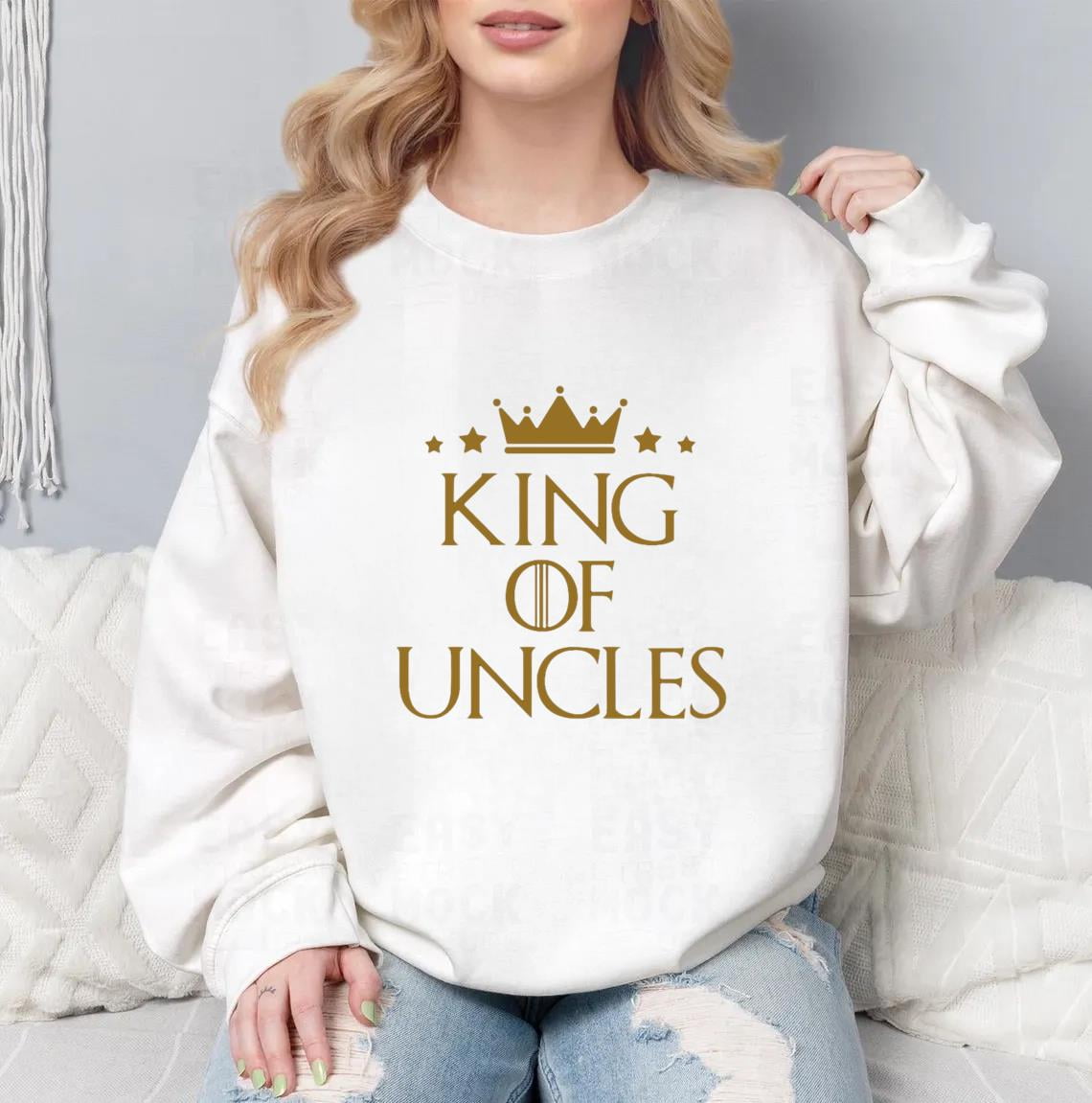 Fun Uncle King T-Shirt Bold Graphic for the Coolest Family Guy, for men ...