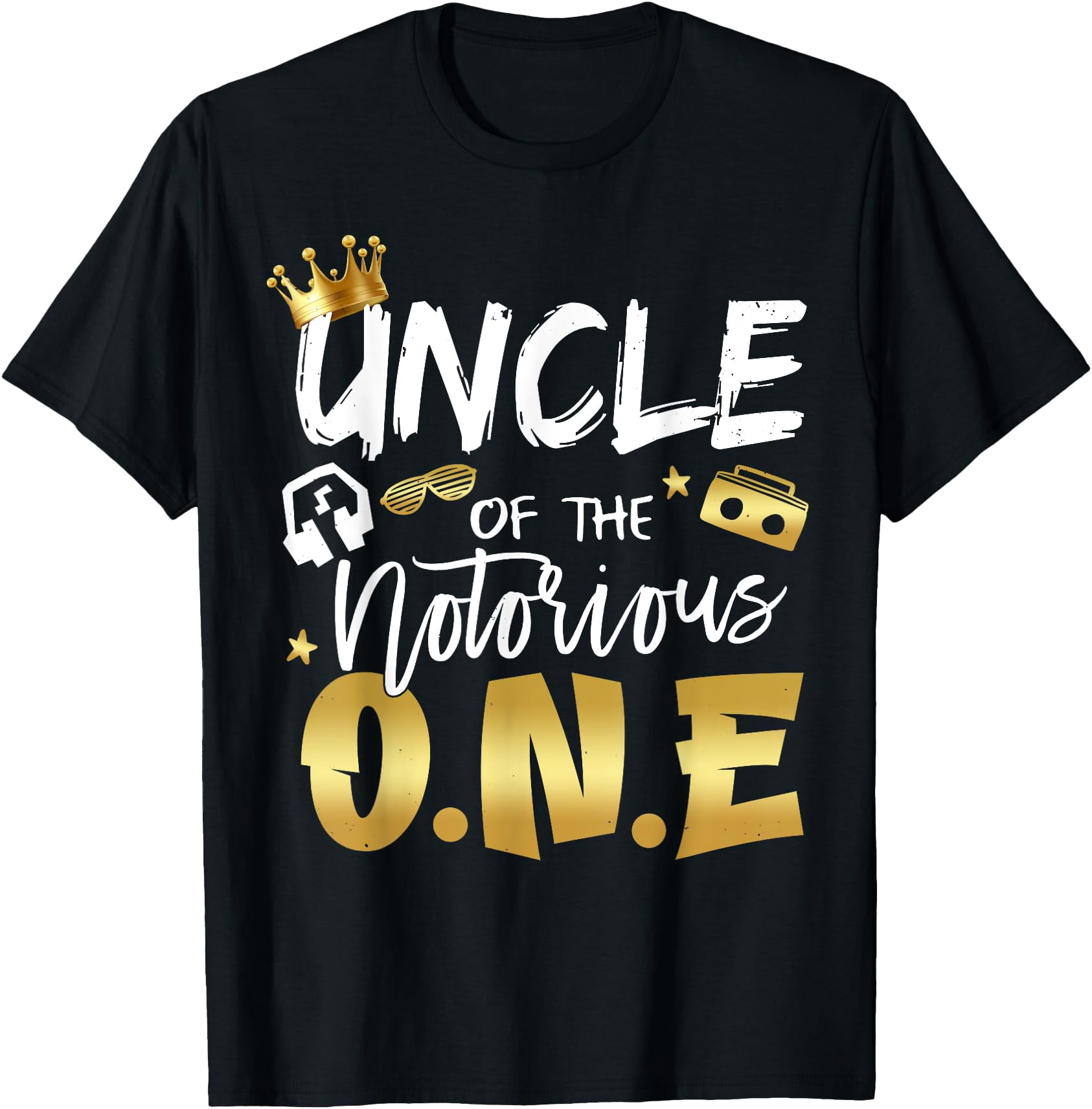 Fun Uncle of the Notorious One Hip Hop Birthday Design T-Shirt Perfect ...