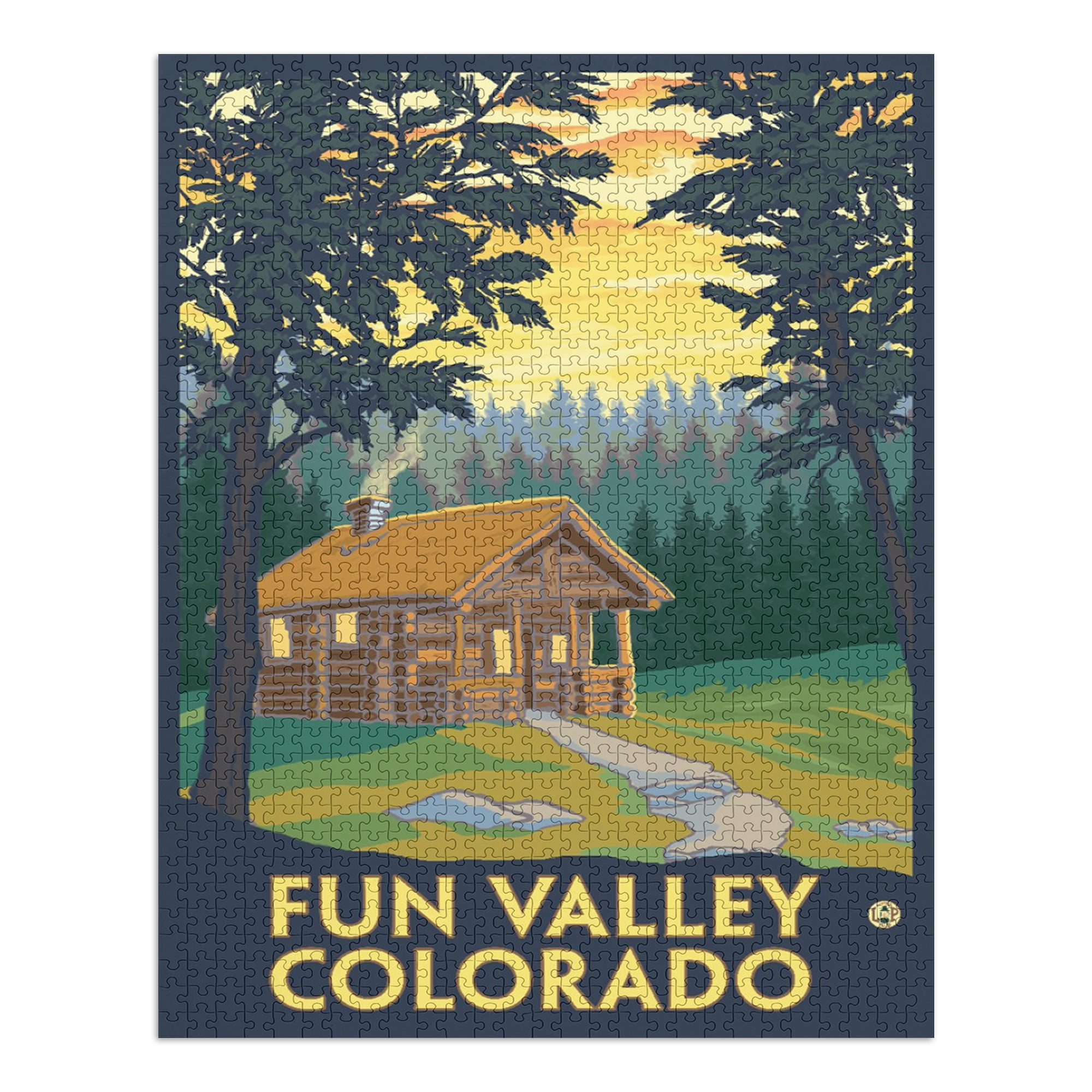 Fun Valley, Colorado, Cabin Scene (1000 Piece Puzzle, Size 19x27 ...