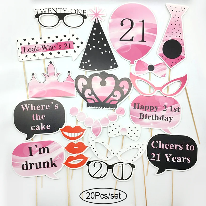 Fun Wedding Decor Photo Booth Props DIY Birthday Party Photobooth Props ...