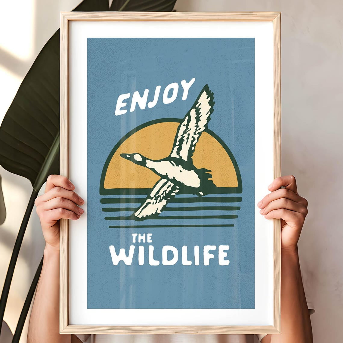 Fun Wildlife Print Retro Outdoors Art Gift For Friend Nature Art ...