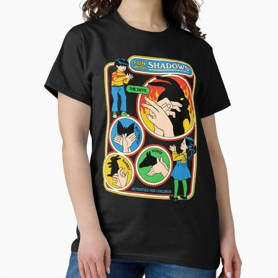 Fun With Shadows Funny Vampire Nosferatu What We Do H23951 T-Shirt, for ...