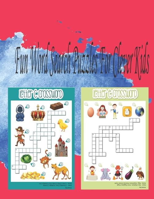 Fun Word Search Puzzles For Clever Kids: Word Search Puzzle Book ages 4 ...