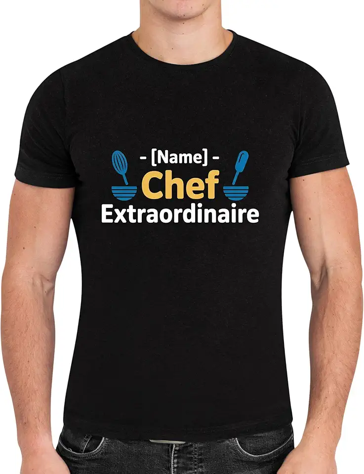 Fun Work T-Shirt with Name Occupation Family Holders - Chef ...