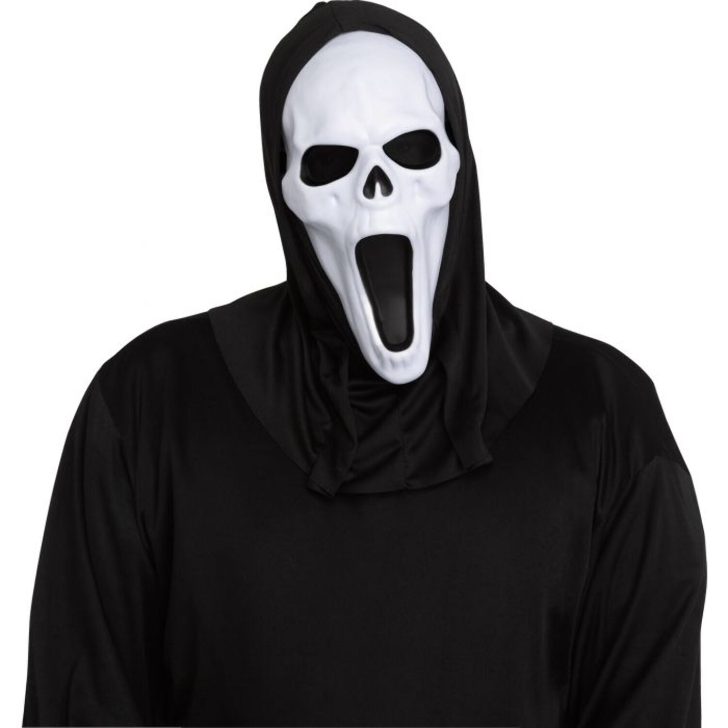 Fun World FW93546BK Adult Ghost Mask with Black Shroud - Walmart.com