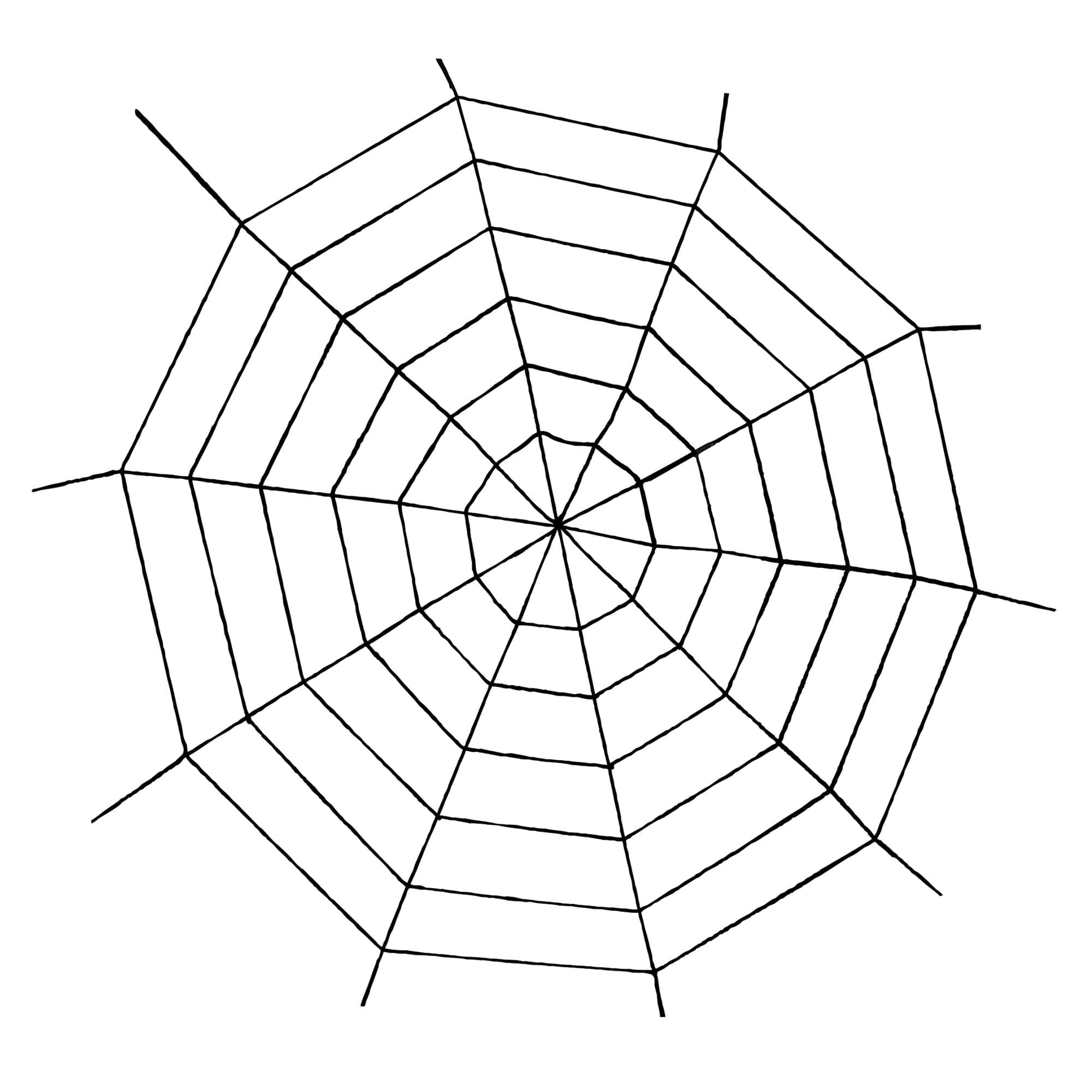 Fun World Black Outside Widow Rope Halloween Decoration 5' Spider Web ...