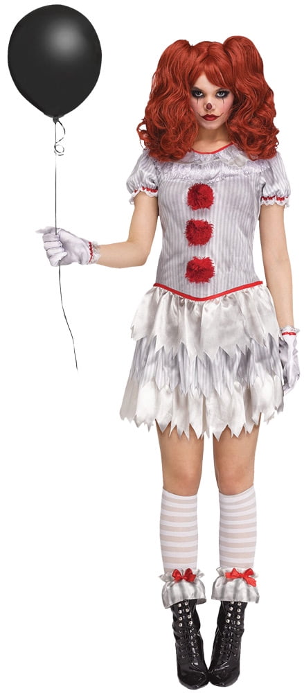 Fun World Clown Female Fancy-Dress Costumes for Adult, Regular ...