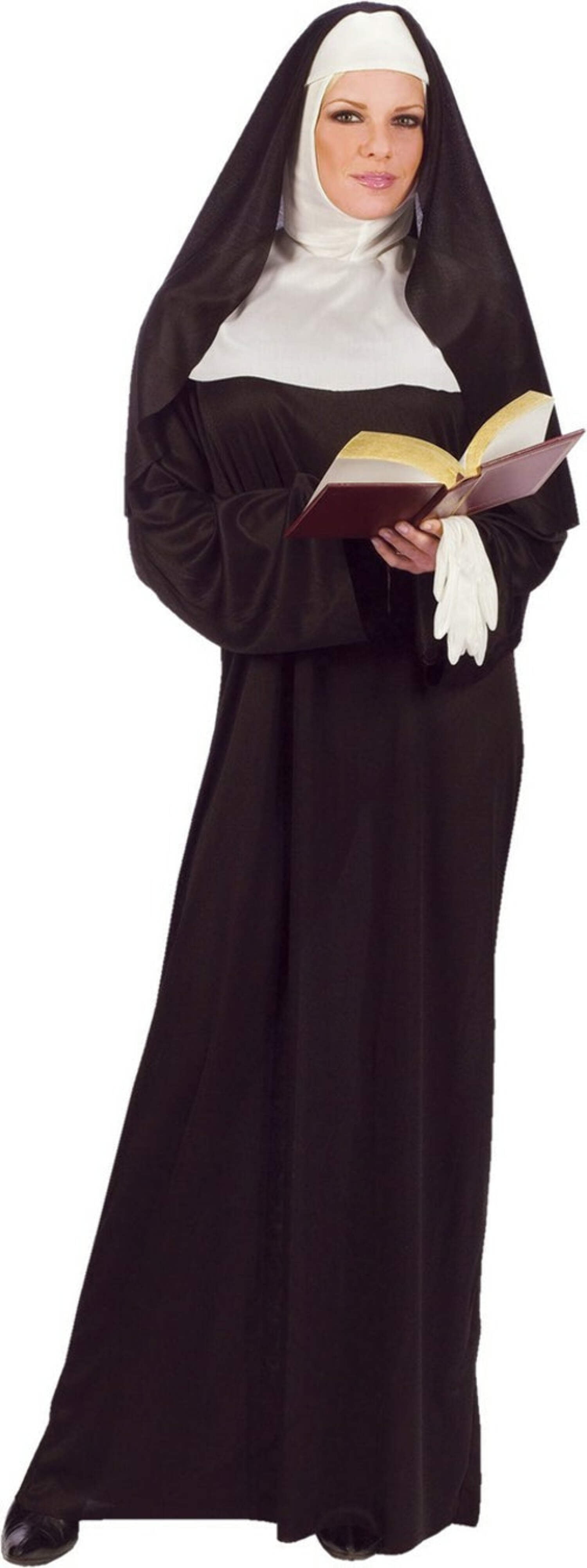 Fun World Costumes Nun Women's Halloween Fancy-Dress Costumes for Adult ...