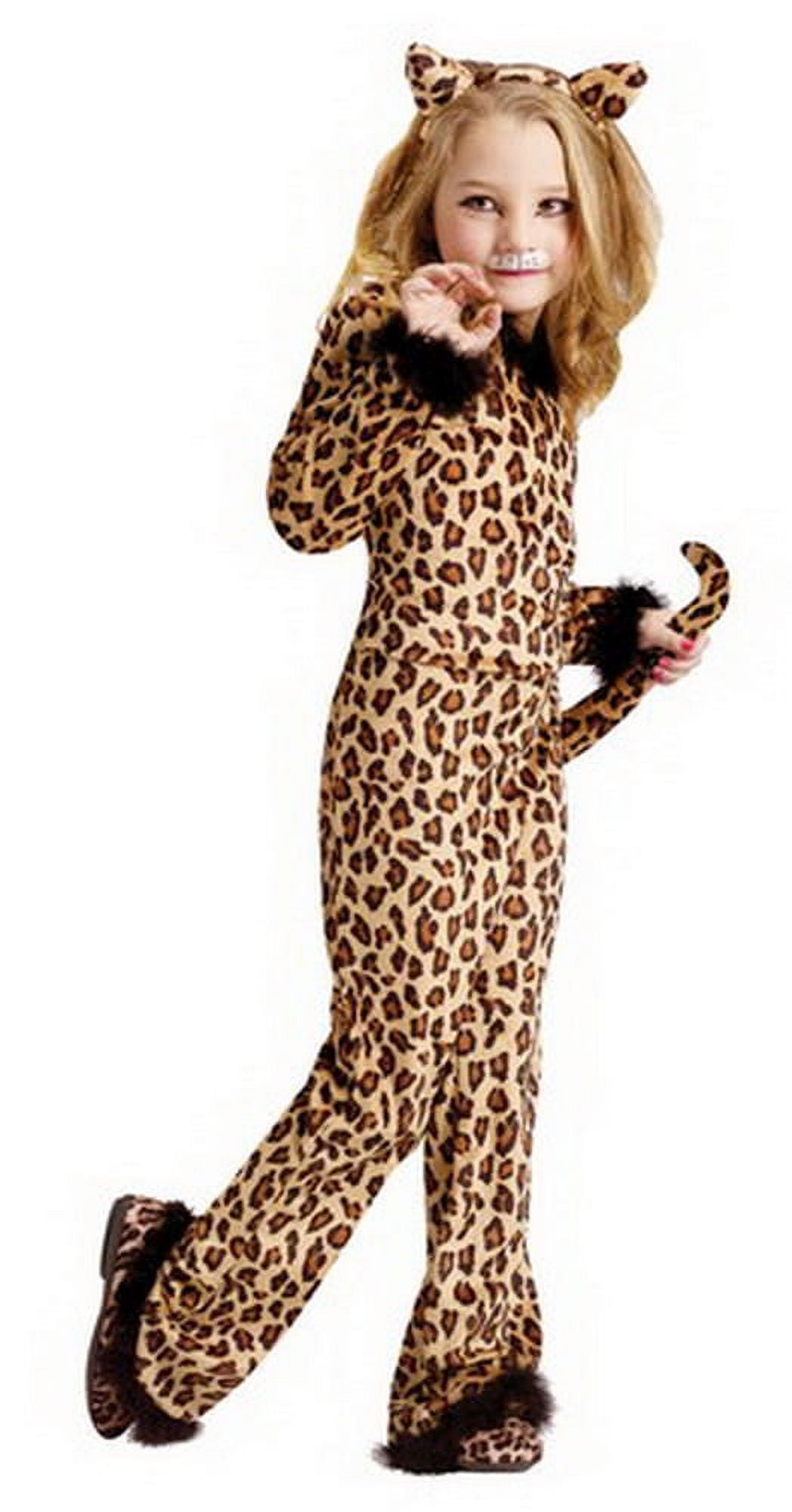Fun World Costumes Pretty Leopard Girl's Halloween Fancy-Dress Costume ...