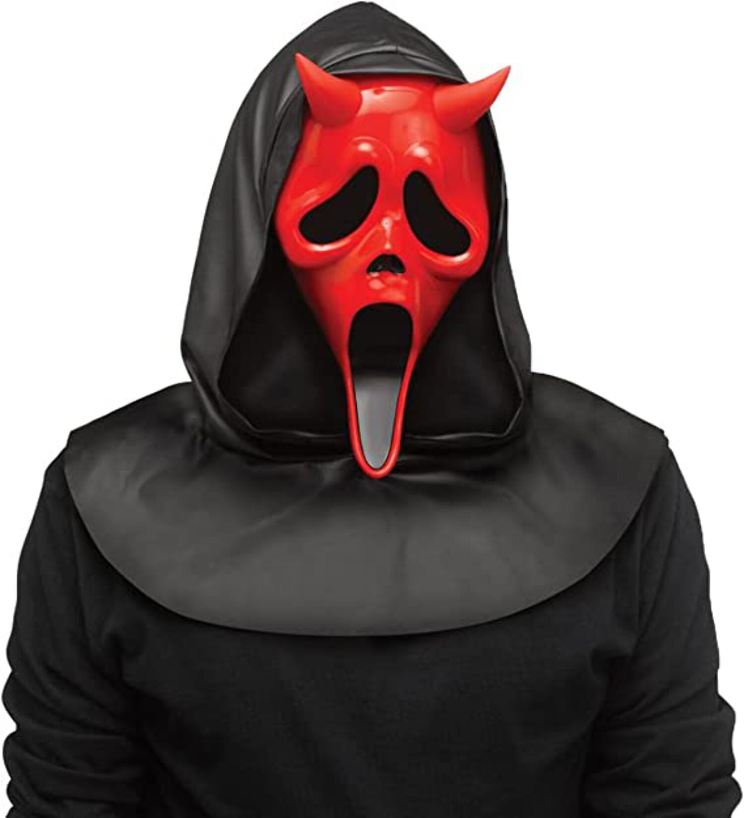 Fun World Scary Horror Halloween Evil Demon, Dead by Daylight Creepy Devil Face Adult Mask ...