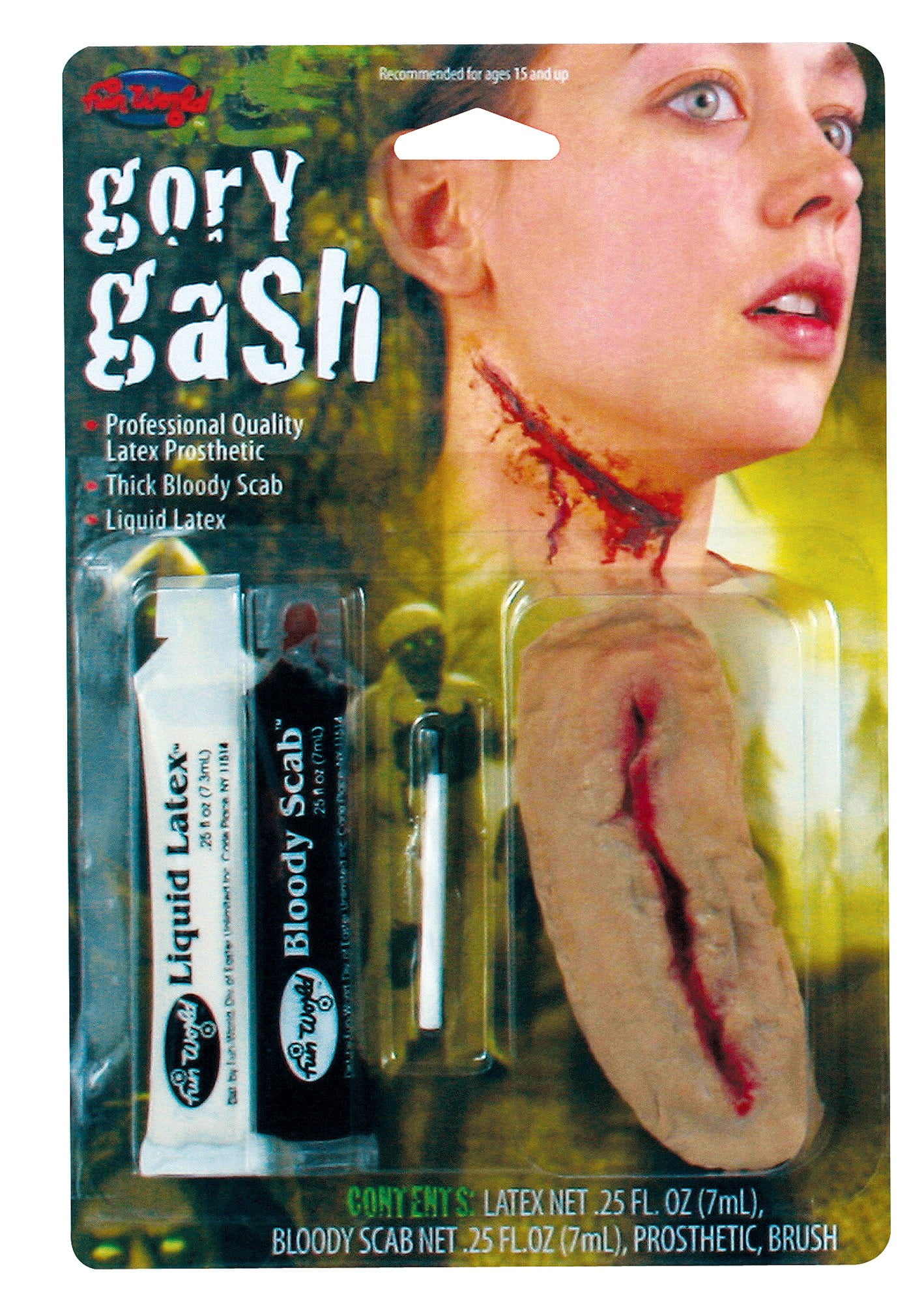 Fun World Easy Use Gory Gash Wound FX 4pc Latex Appliance, Beige Red - Walmart.com