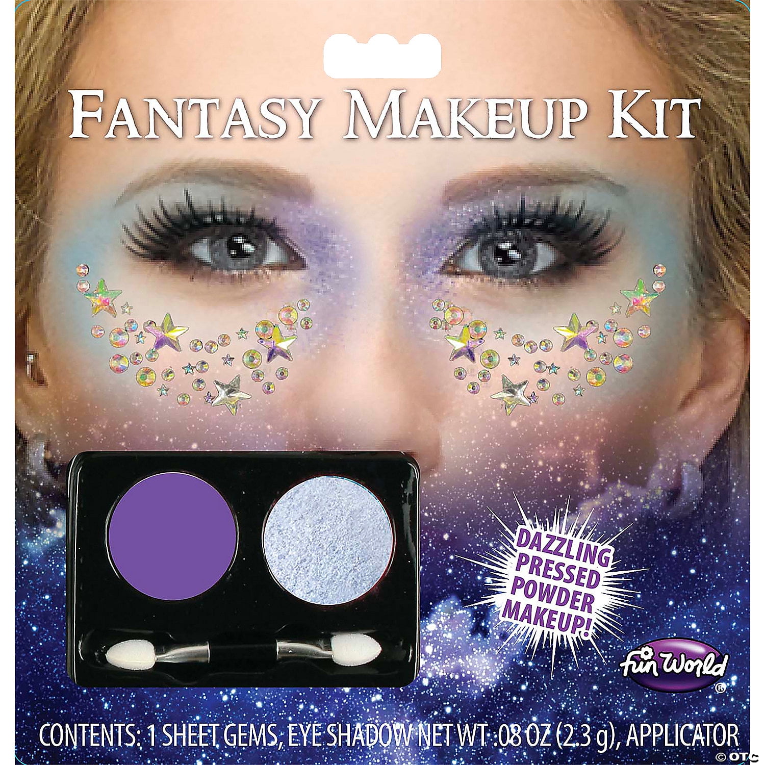 Dazzling Decor Fantasy Eye Makeup Kit - Halloween Decoration Prop ...