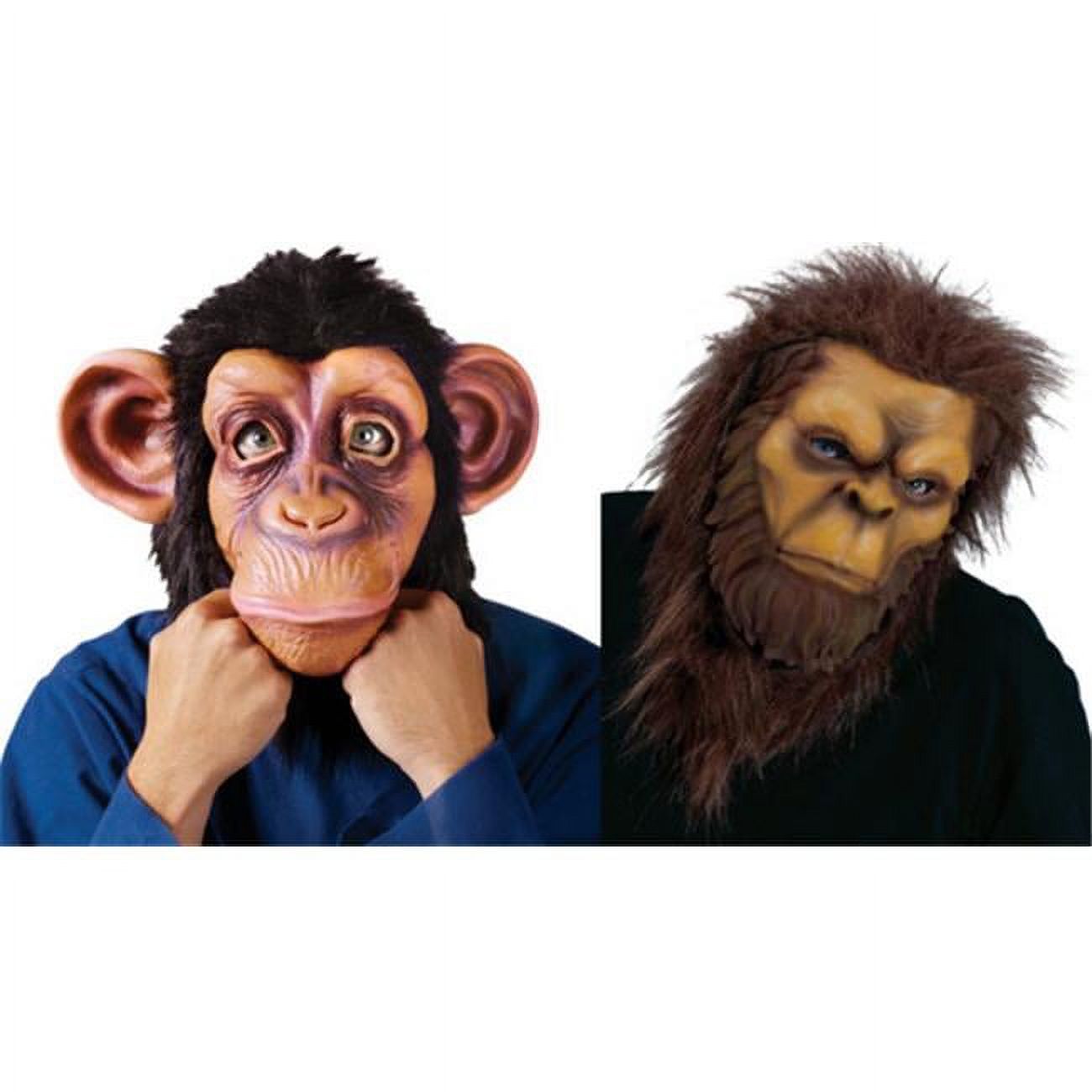 Fun World FW8546GW Adult Werewolf Monster Fur Covered Mask, Gray - One ...