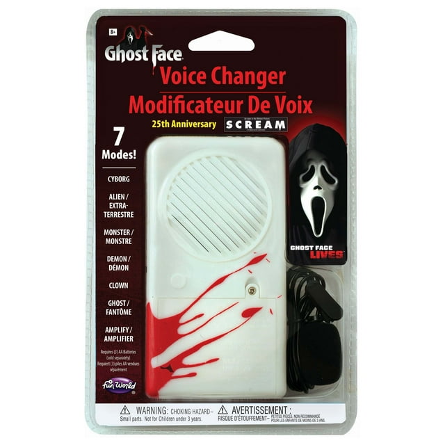 Ghost Face 25th Anniversary Scream Microphone Deluxe Voice Changer with ...