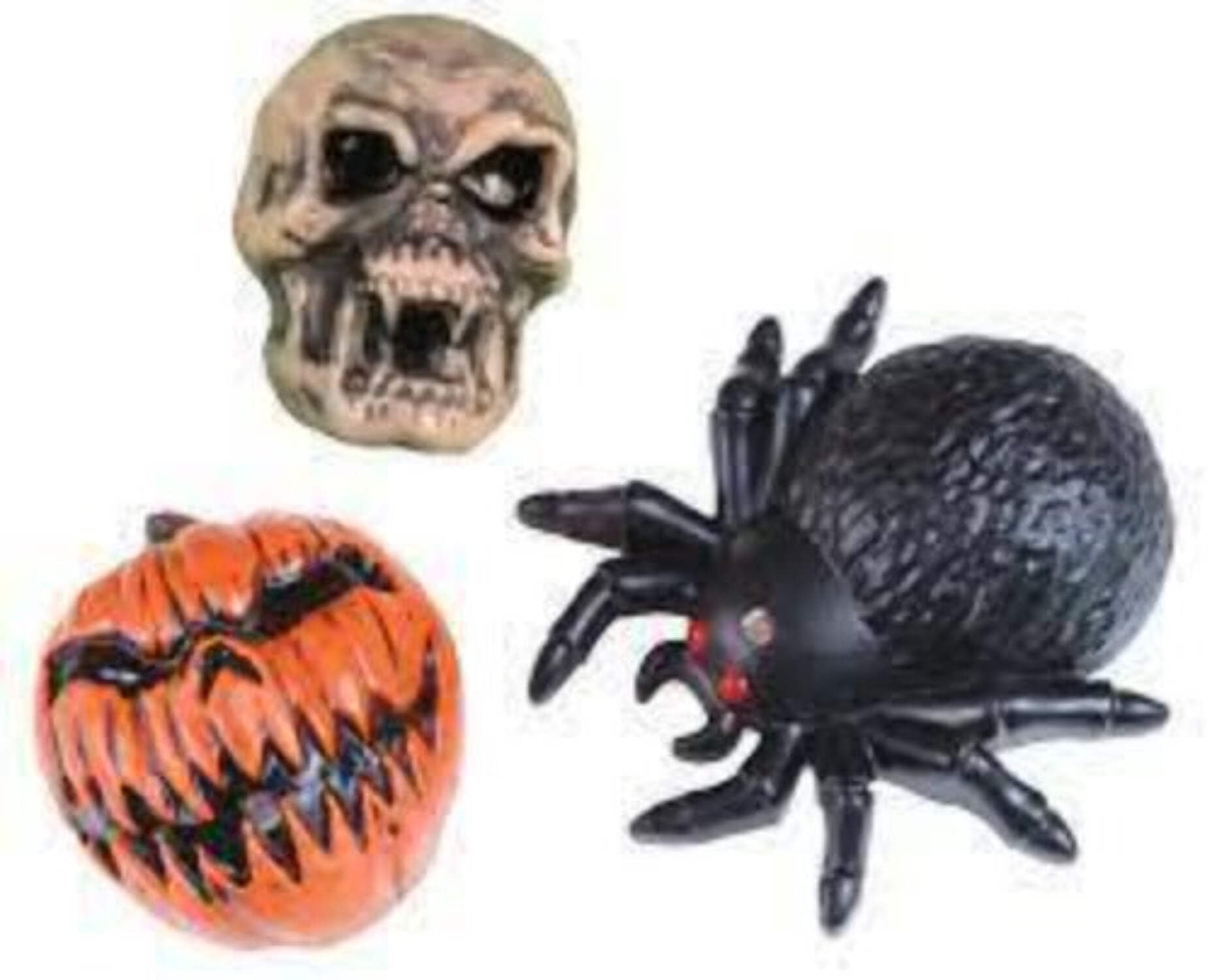 Fun World Light Activated Halloween Screamers, Pumpkin, Spider, Skull ...