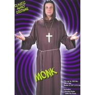 Monk Robe Black Quality Adult Halloween Costume - Walmart.com