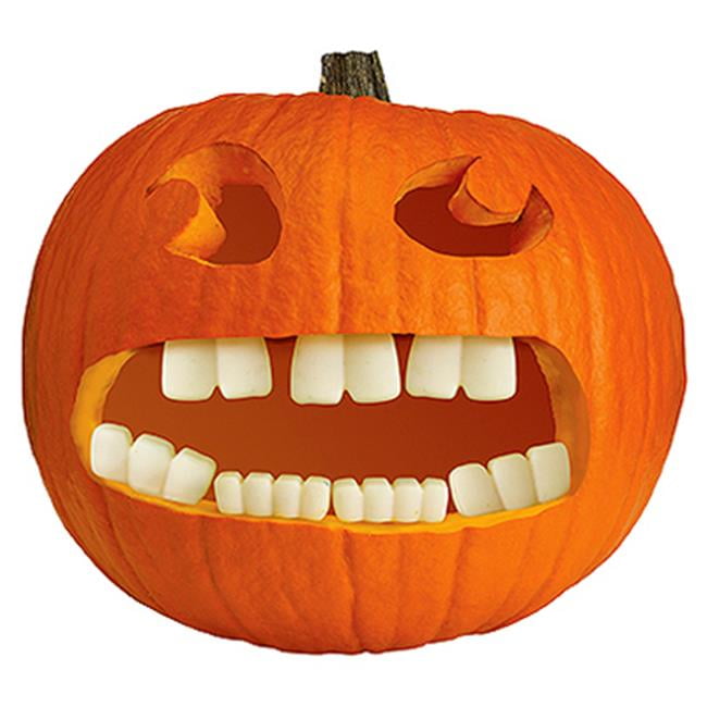 Fun World Fun World Glow Pumpkin Teeth Set, Standard, Multi-Colored ...
