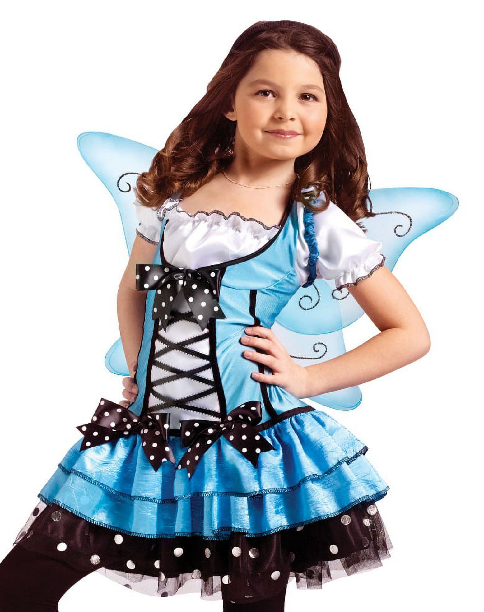 Fun World Girls Blue Fairy Ballerina Princess Halloween Costume ...