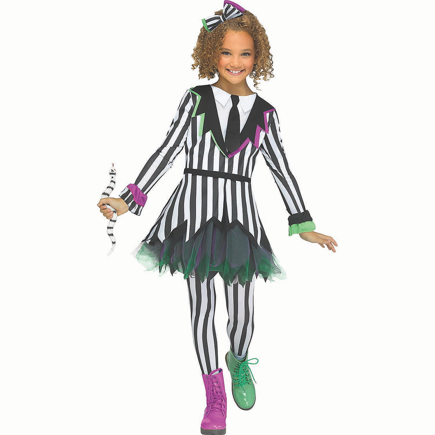 Giddy Ghostie Beetlejuice Horror Dress Child Costume Medium 8-10 ...