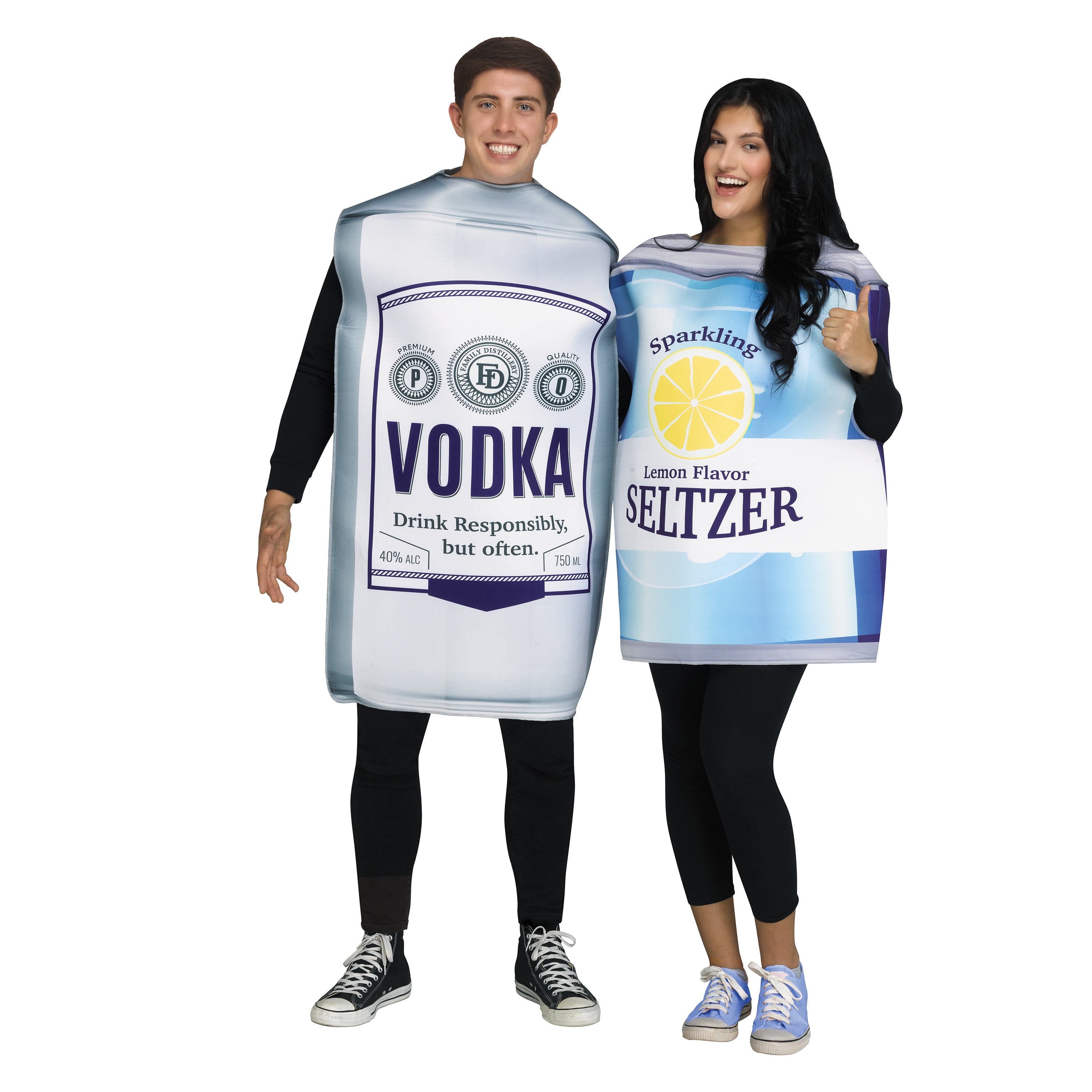 Fun World Inc. Vodka & Soda Halloween Couple Costume Unisex, Adult ...
