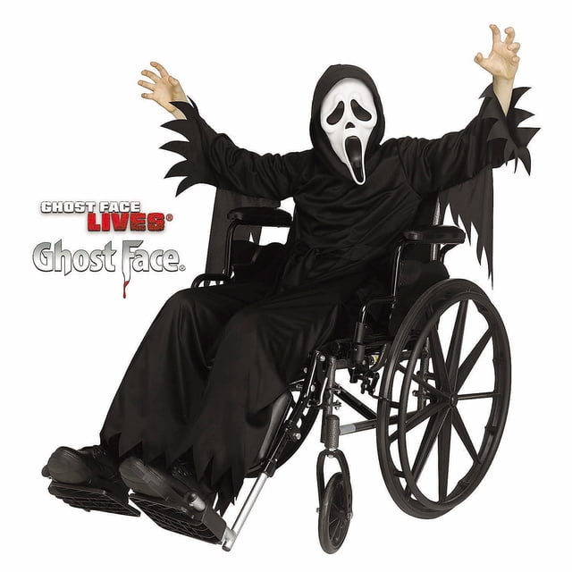 Fun World Kids' Scream Ghostface Adaptive Costume - Size 12-14 - Black ...