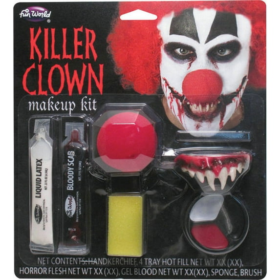Fun World Killer Clown Halloween Costume Prosthetic - Walmart.com