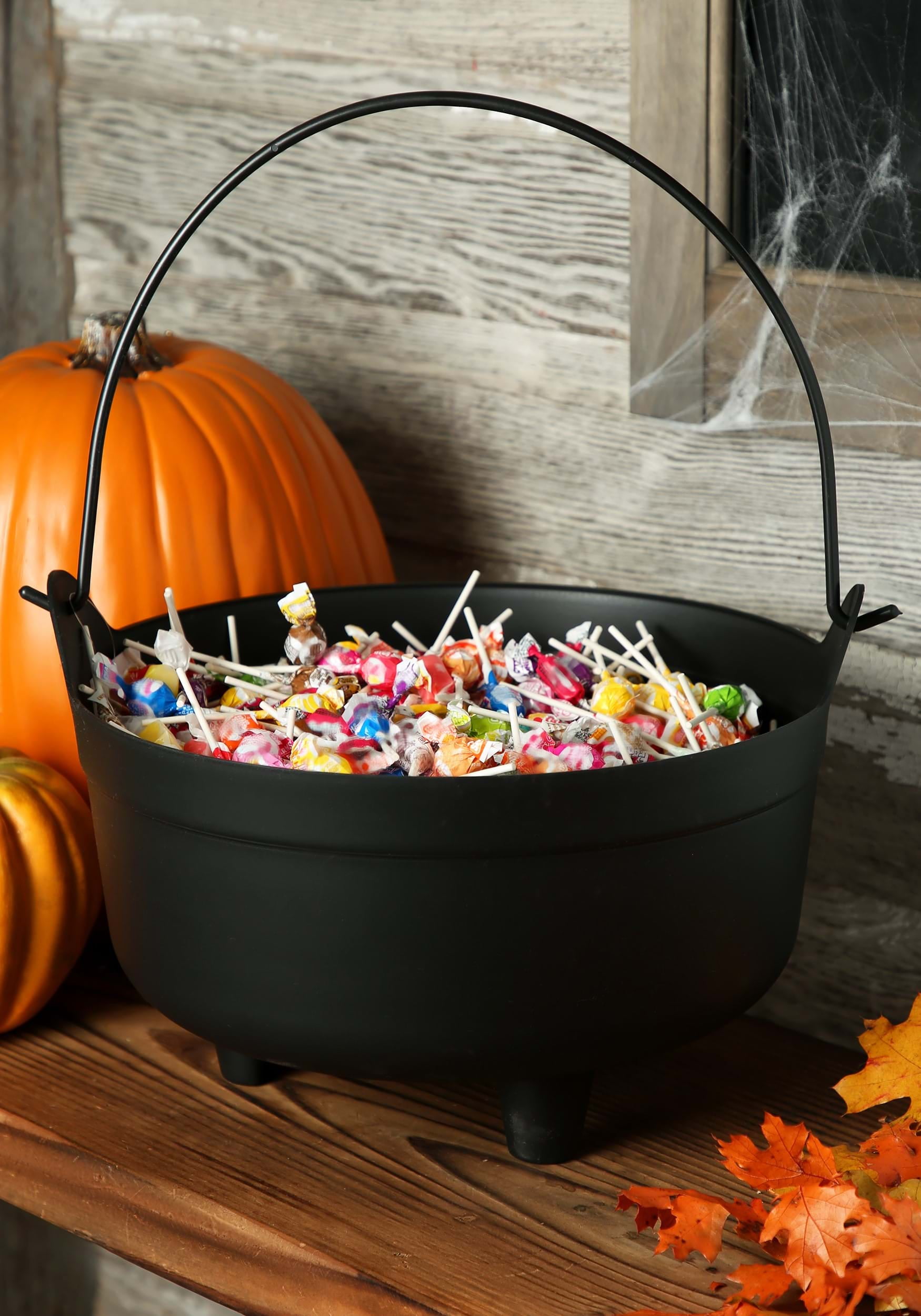 "Fun World Large 14"" Black Cauldron Standard for Halloween Witch Props ...