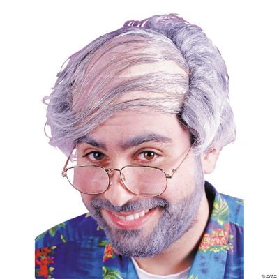 Fun World Men's Gray Balding Comb Over Wig - Walmart.com