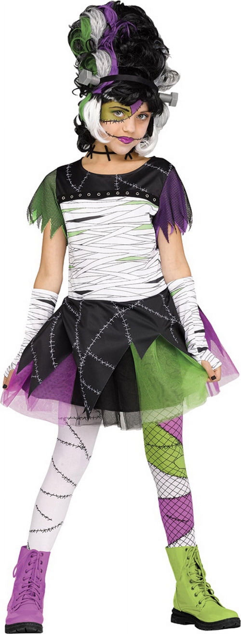 Fun World Monster Bride Fancy-Dress Costume for Children with Spooky ...