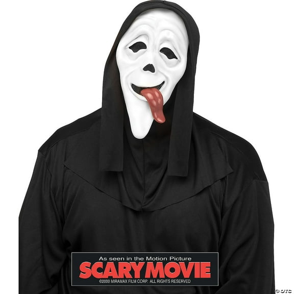 Fun World Scary Ghost Face Scream Mask with Knife Adult Costume ...