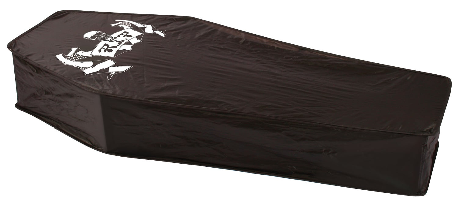 Fun World R.I.P. Collapsible Wood Lood Coffin 5 ft Decoration Prop ...