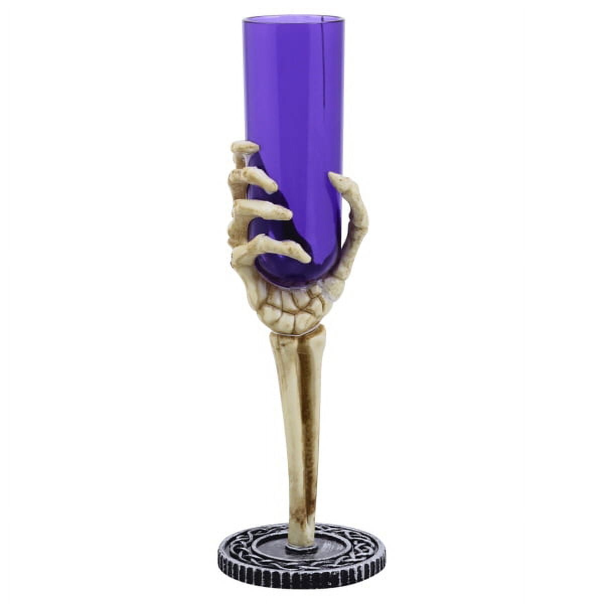 Fun World Skeleton Hand Fluted Glass Champagne Flute Halloween Decor ...