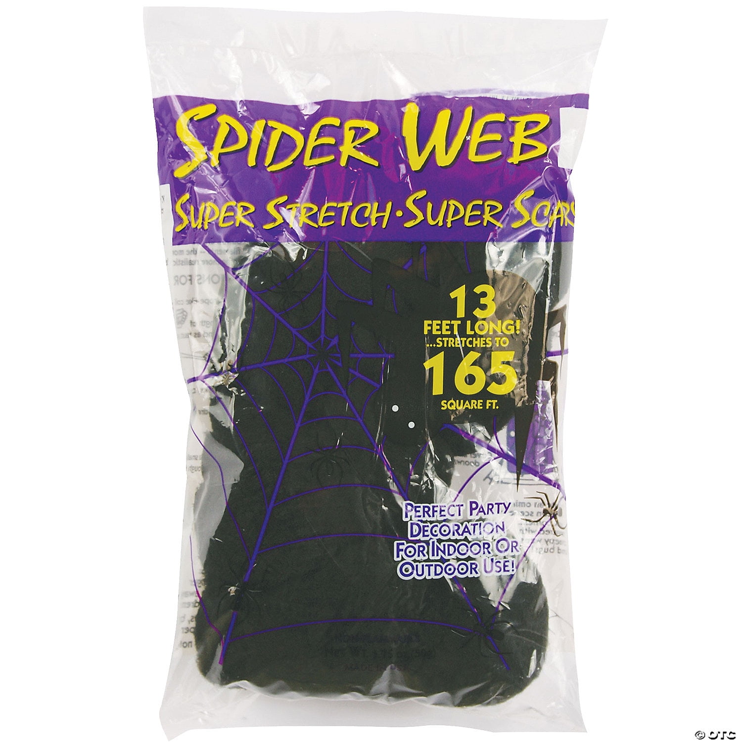 Fun World Super Stretch Spider Web Halloween 165sf 50g Hanging ...