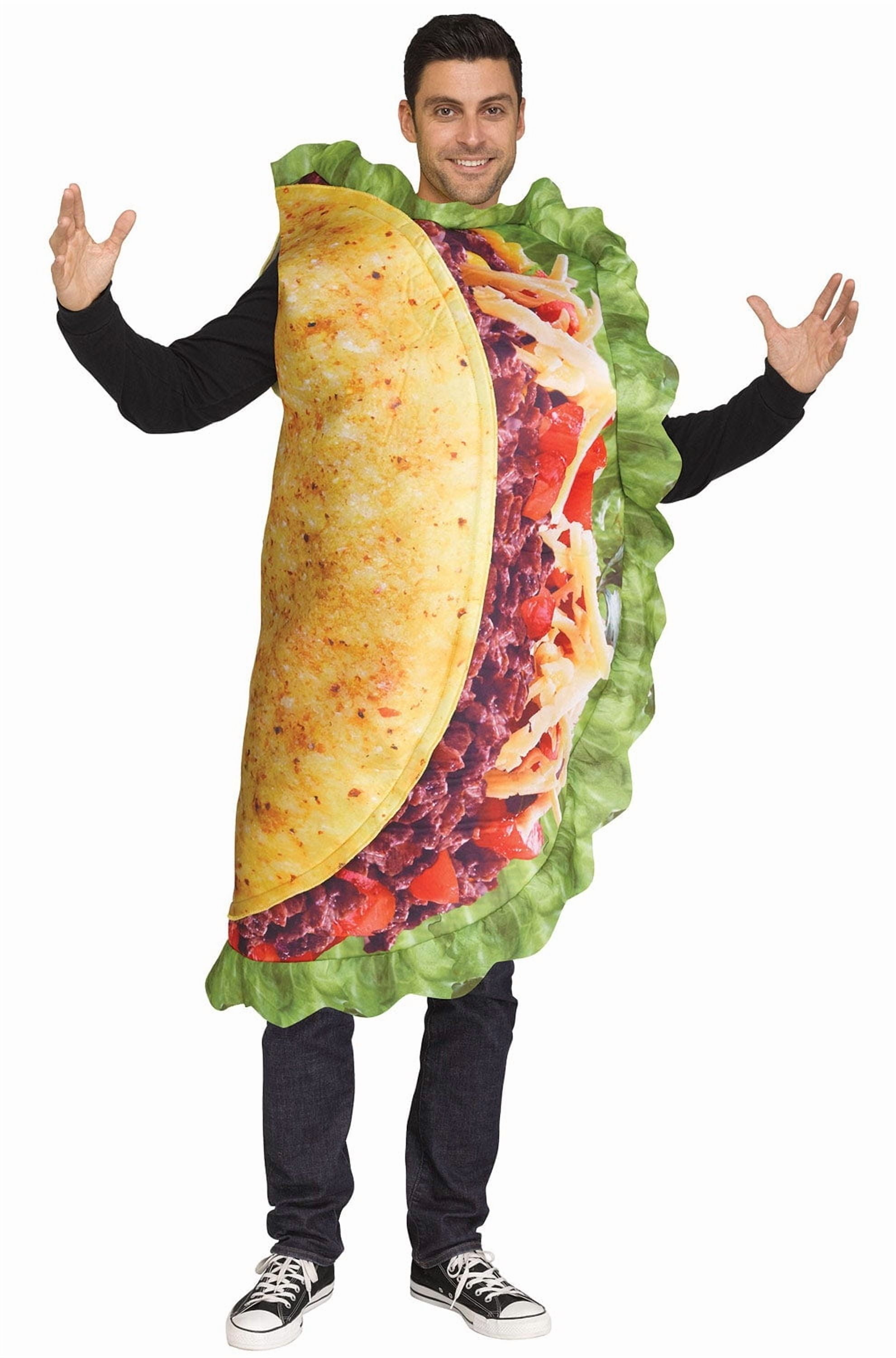 Fun World Taco Men's Halloween Fancy-Dress Costume, Regular One Size ...