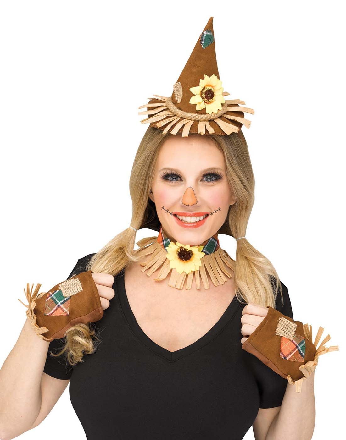 Fun World Twisted Sister Instant Adult Scarecrow Character Kit Adult ...