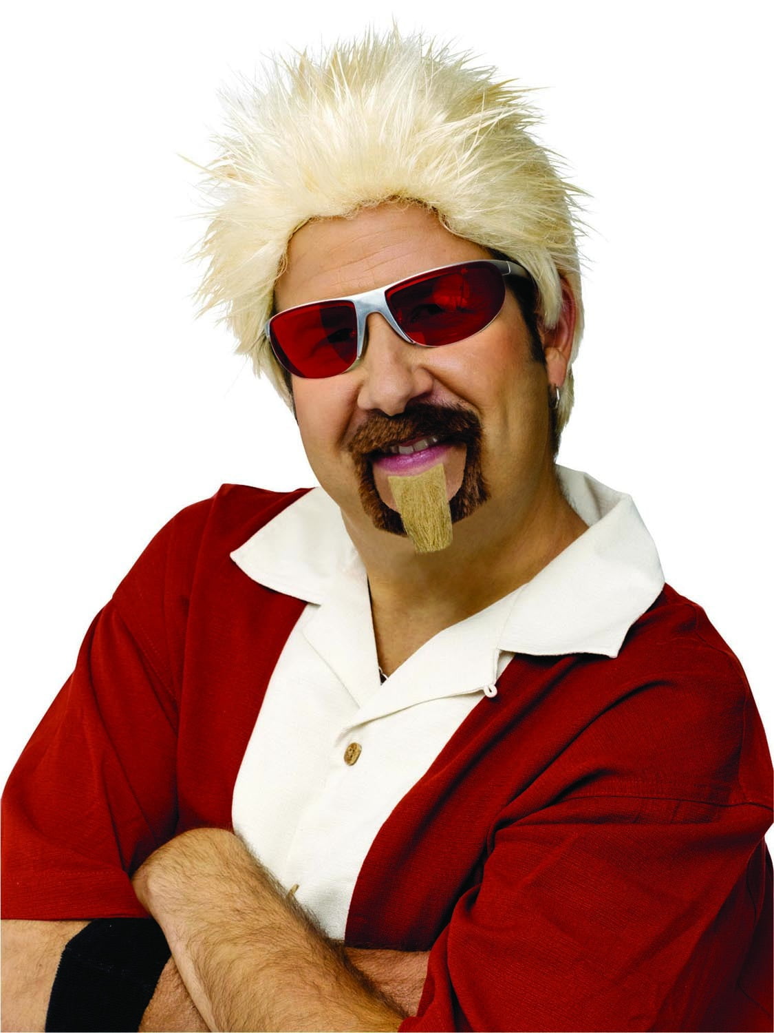 Fun World Unisex-Adult's Gold Celebrity Chef Wig & Goatee, Standard ...