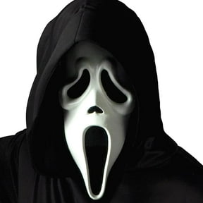 Fun World Adult Halloween Ghost Face Mask - Officially Licensed Scary ...