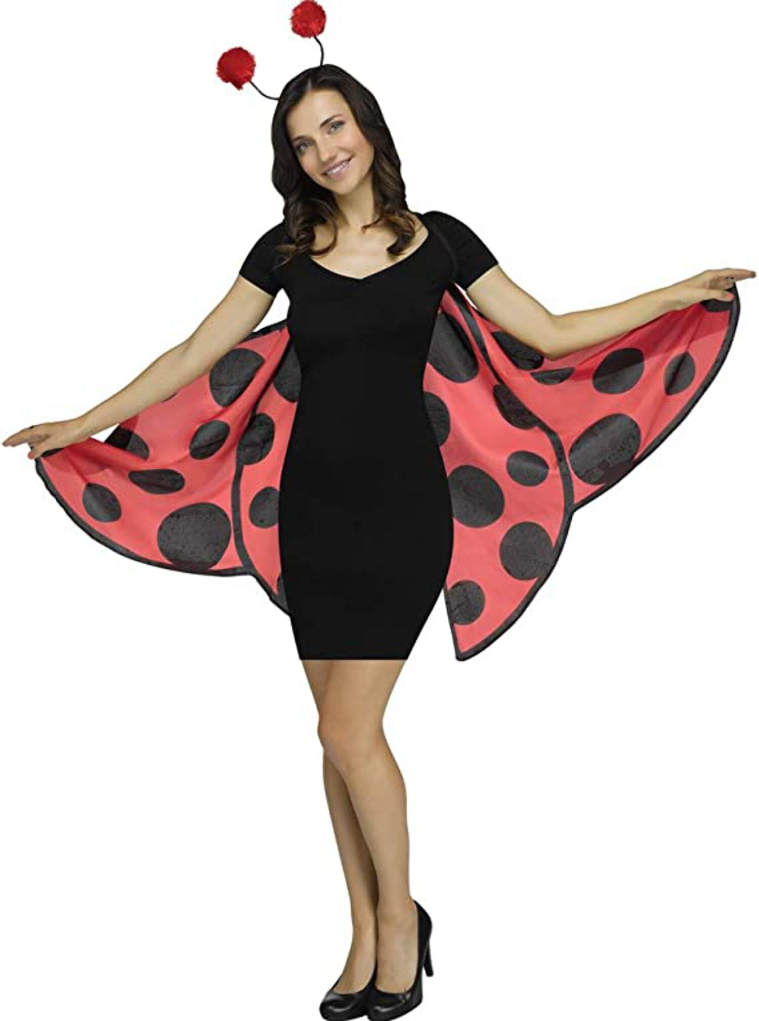 Fun World Ladybug Costume Set - Includes Wings & Headband, One Size ...