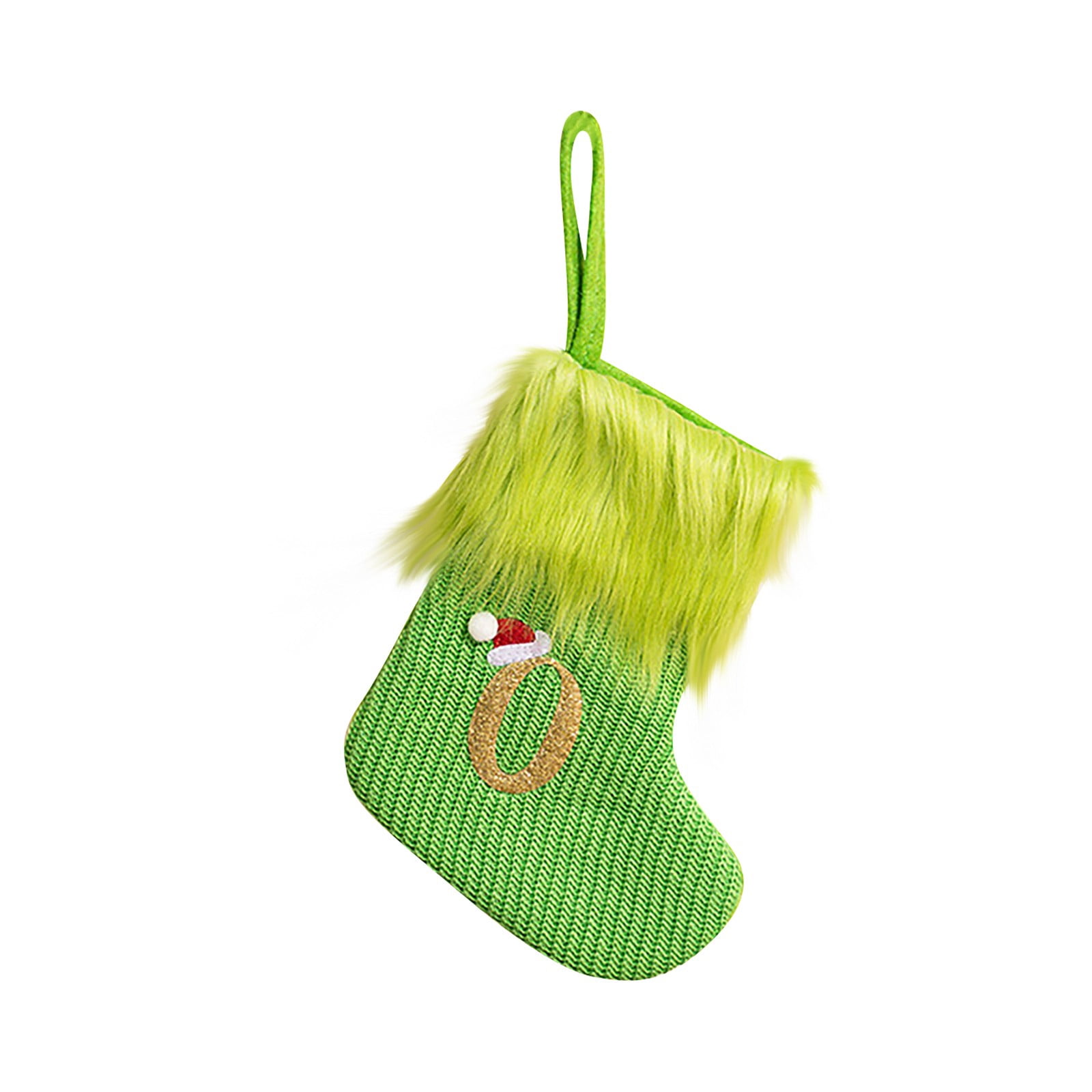 Fun and Festive Christmas StockingsFestive Green Stocking with Faux Fur ...