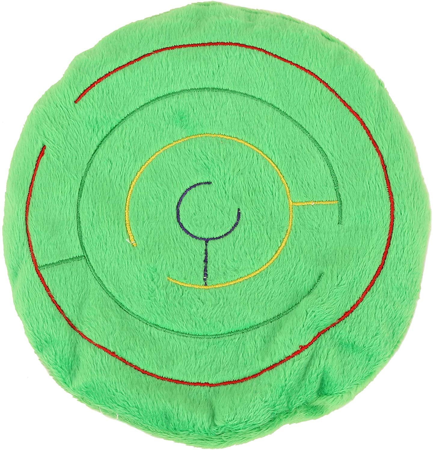 Fun and Function Round Plush Maze Fuzzy Green with Internal Marble ...