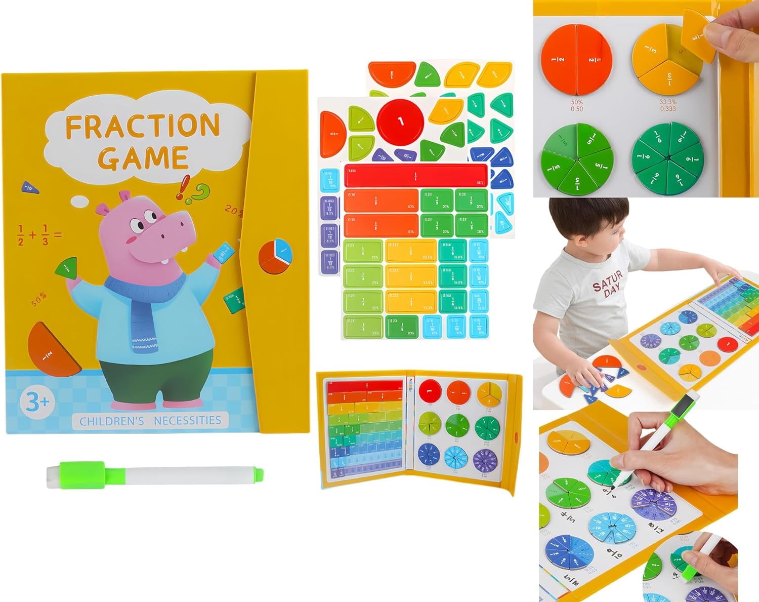 Fun and Interactive Magnetic Fraction Puzzle Educational Tool for ...